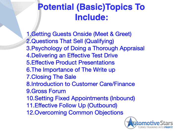 Solutions - Car Sales Training - Automotive Sales Techniques | The ...