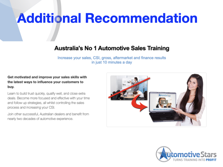 Solutions - Car Sales Training - Automotive Sales Techniques | The ...