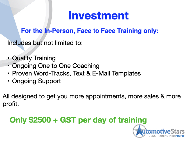 Solutions - Car Sales Training - Automotive Sales Techniques | The ...